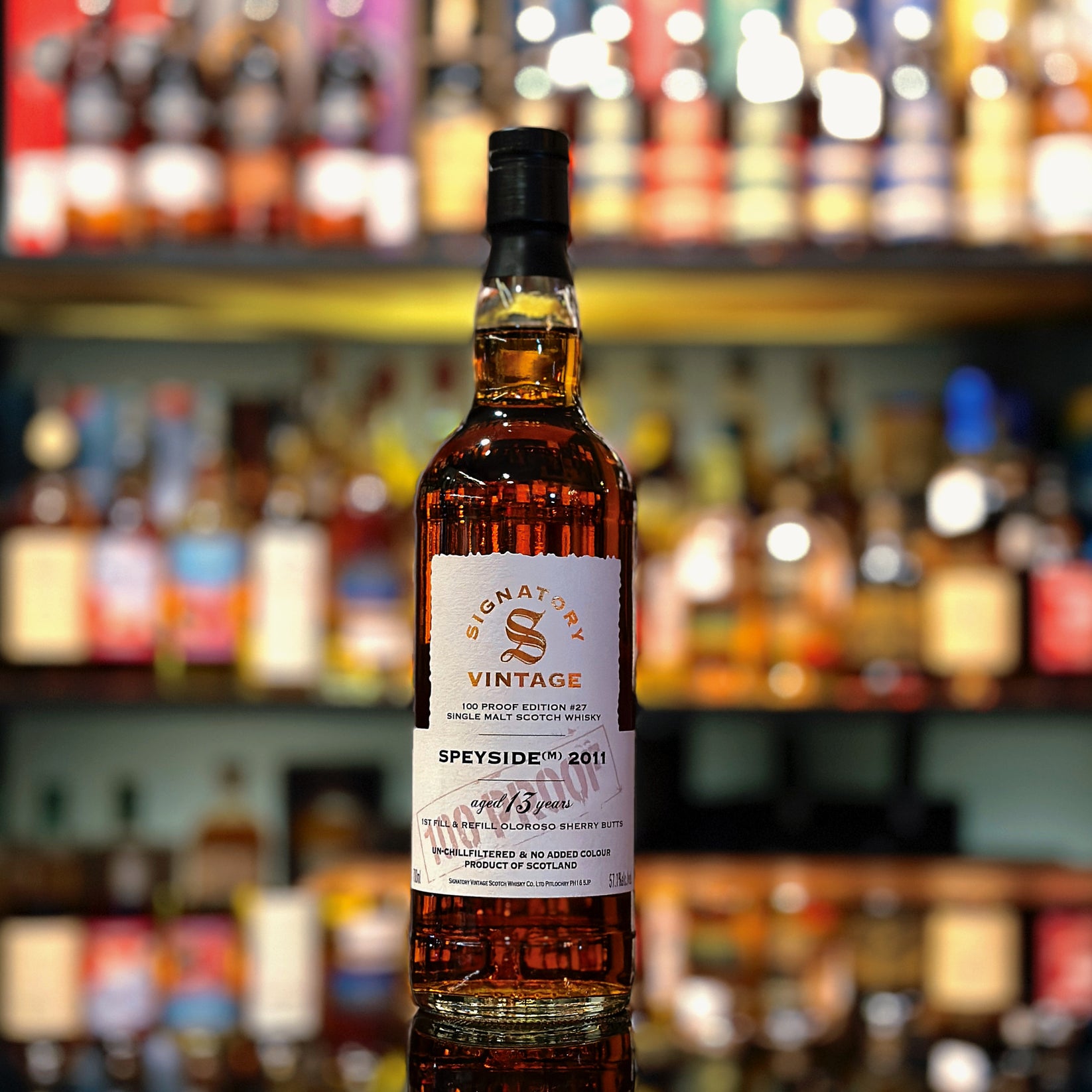 Speyside (M) 13 Year Old 2011 100 Proof Edition #27 by Signatory Vinta ...