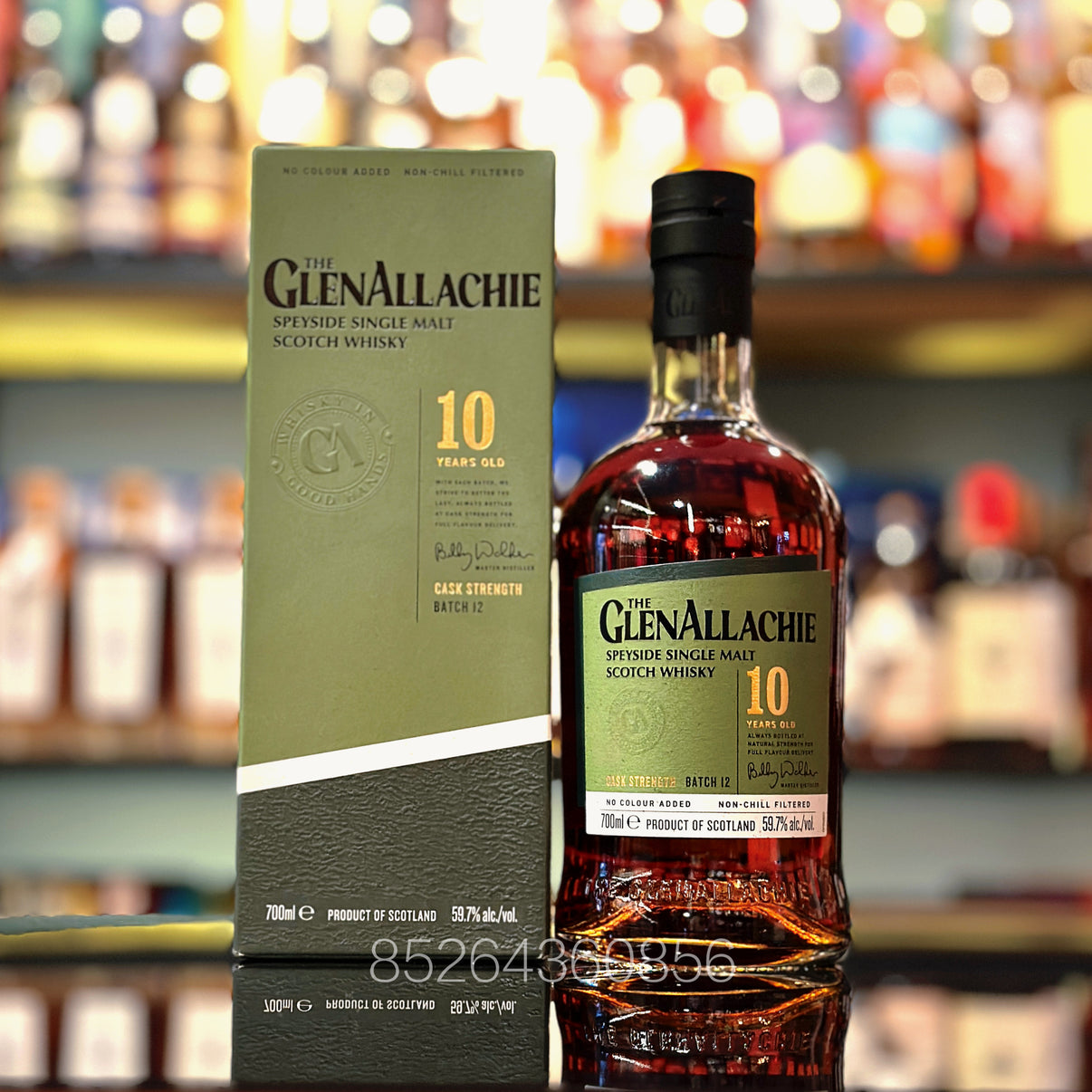 GlenAllachie 10 Year Old Cask Strength Batch 12 Single Malt Scotch Whi ...